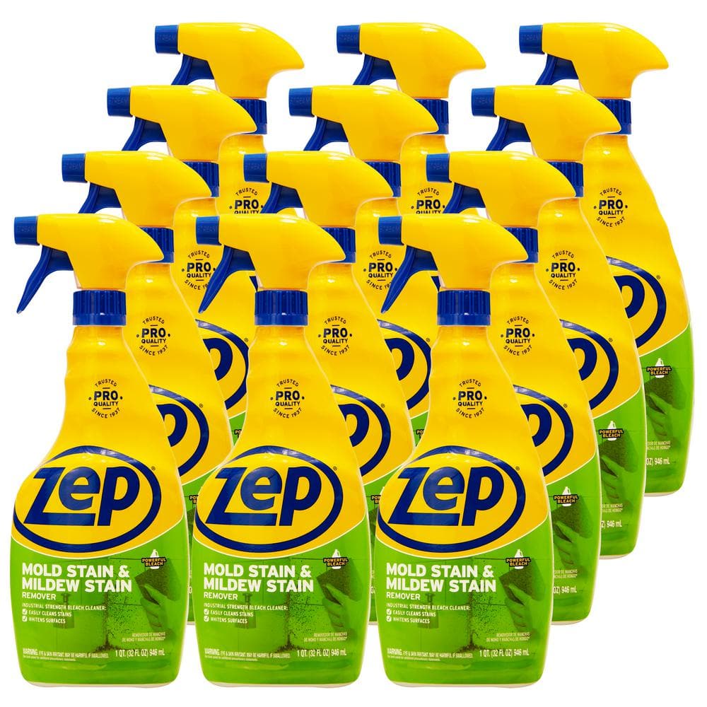 ZEP 32 oz. Mold and Mildew Stain Remover (Case of 12) ZUMILDEW32 - The ...