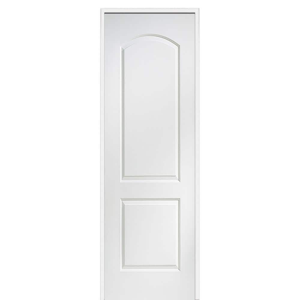 MMI DOOR 36 in. x 96 in. Smooth Caiman Left-Hand Solid Core Primed ...