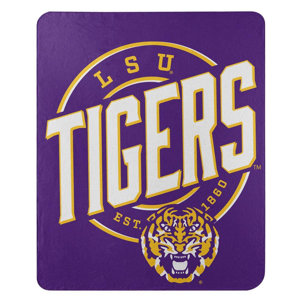 THE NORTHWEST GROUP NCAA LSU Campaign Fleece Throw 1COL031040046RET ...