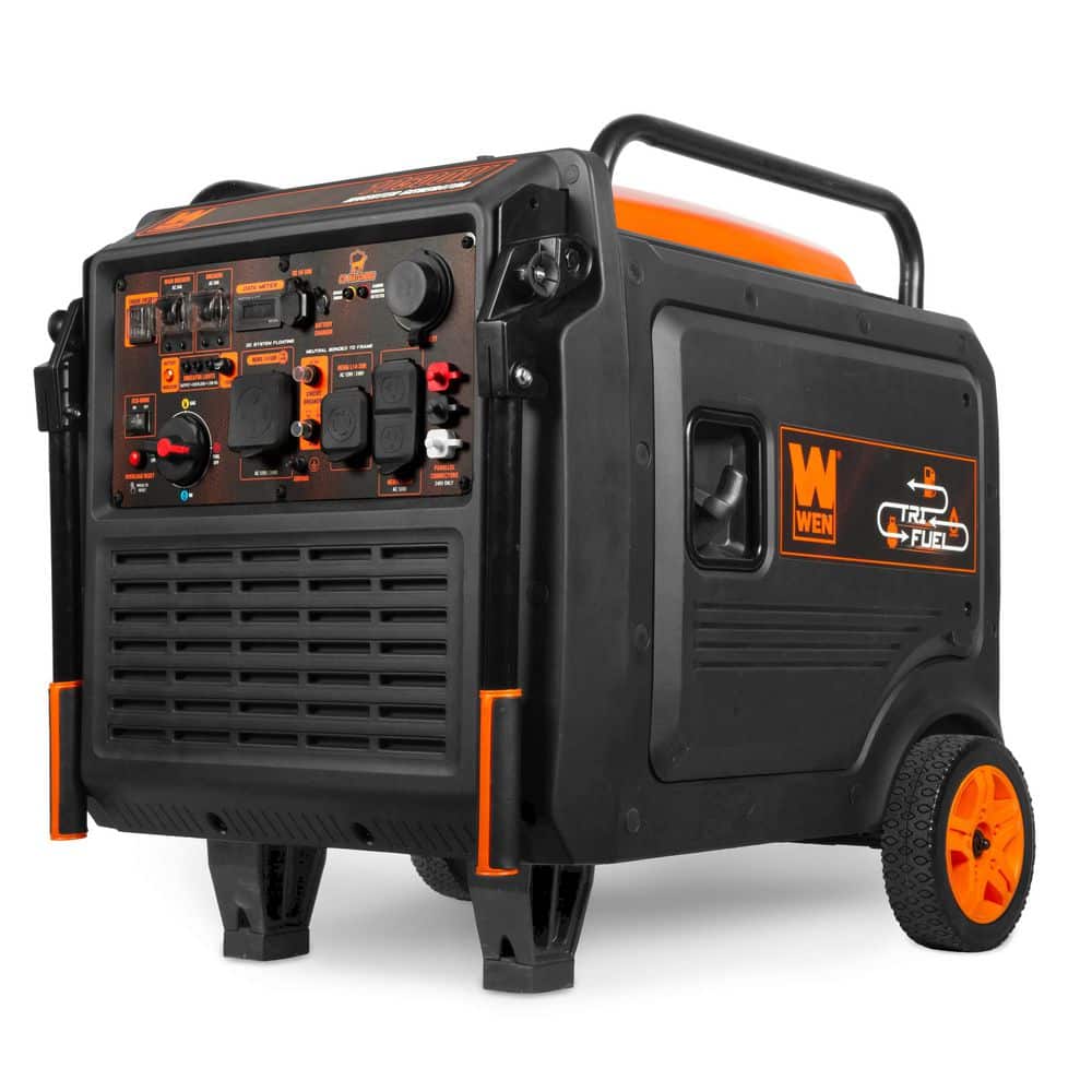 WEN 10,500-Watt Tri-Fuel Electric-Start 120V/240V Gas, Propane, and ...