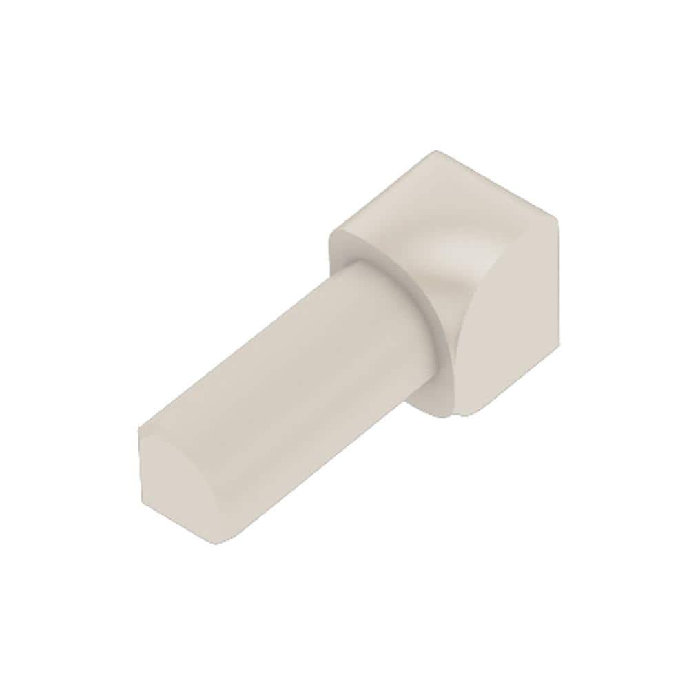 Schluter Rondec Sand Pebble 1/2 in. x 1 in. PVC Tile Edging Trim 90 ...