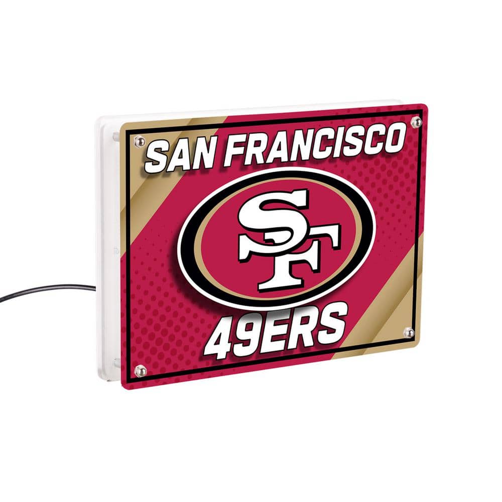 Evergreen San Francisco 49ers NFL Football Red Rectangle Desklite LED ...