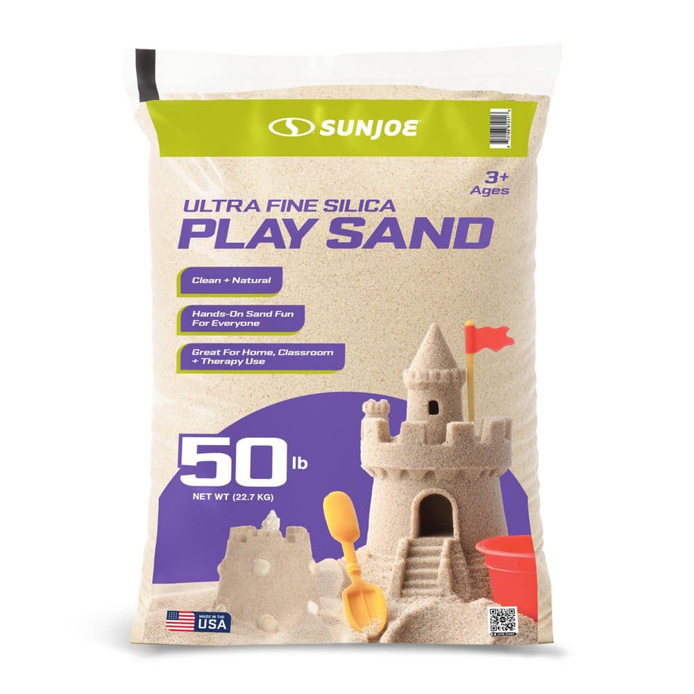 Sun Joe 50 lb. Bag Ultra Fine Silica Play Sand PLYSAND50 - The Home Depot