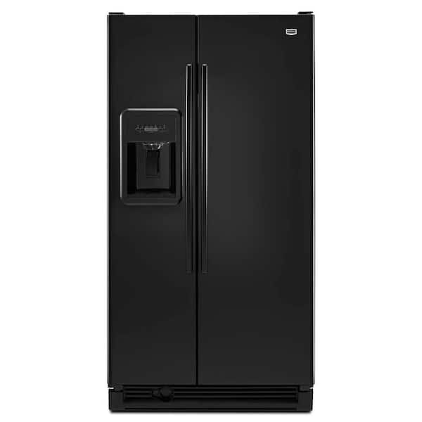 Maytag 25.2 cu. ft. Side by Side Refrigerator in Black MSD2573VEB - The ...