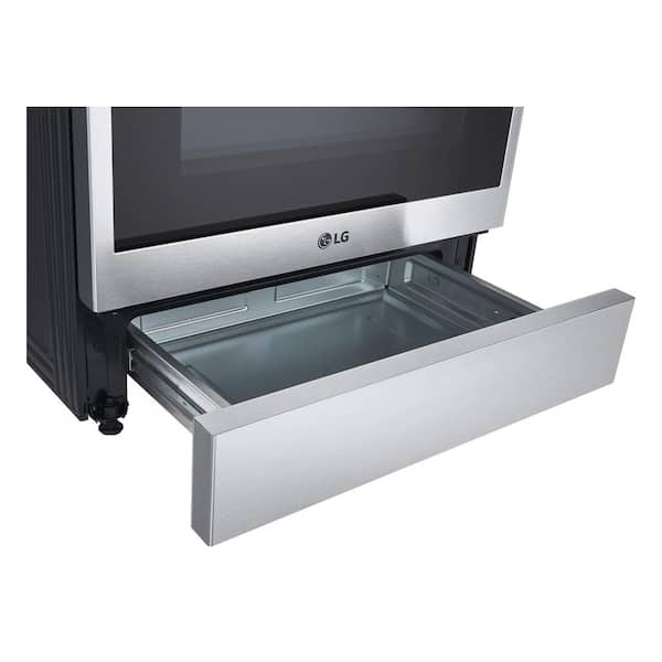LG 30 in. 6.3 cu. ft. 5 Burner Element Slide-In Electric Range in ...