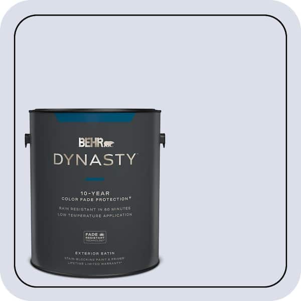 BEHR DYNASTY 1 gal. #620C-1 Winter Ice Satin Enamel Exterior Stain ...