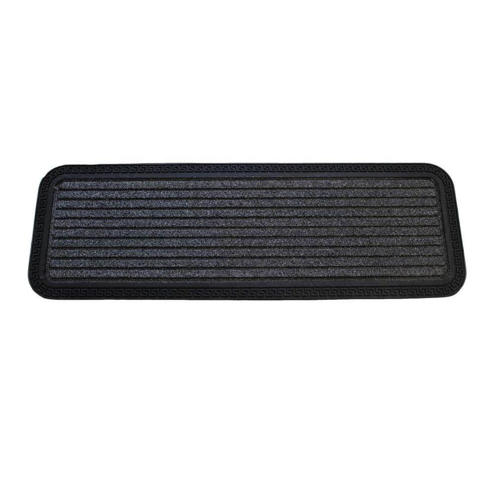 HomeRoots 30 in. x 10 in. Gray Synthetic Outdoor Door Mat 2000577896 ...