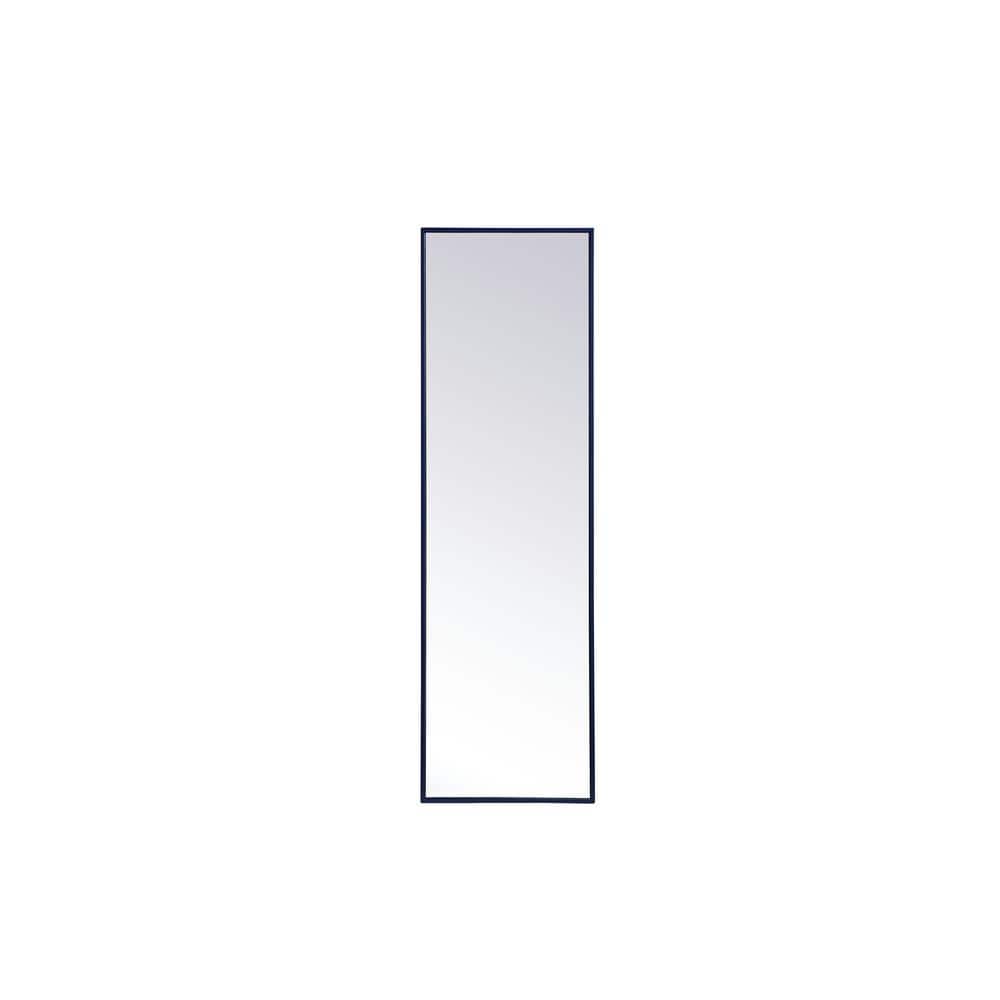 Large Rectangle Blue Modern Mirror (60 in. H x 18 in. W) WM8162Blue ...