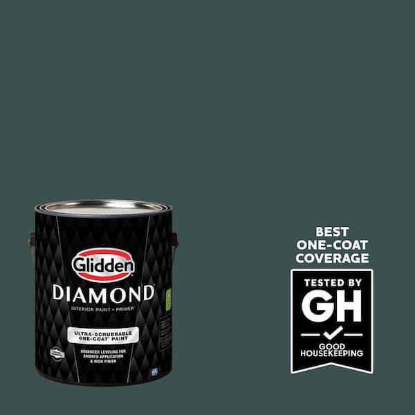 Glidden Diamond 1 gal. PPG1145-7 Night Watch Semi-Gloss Paint with ...