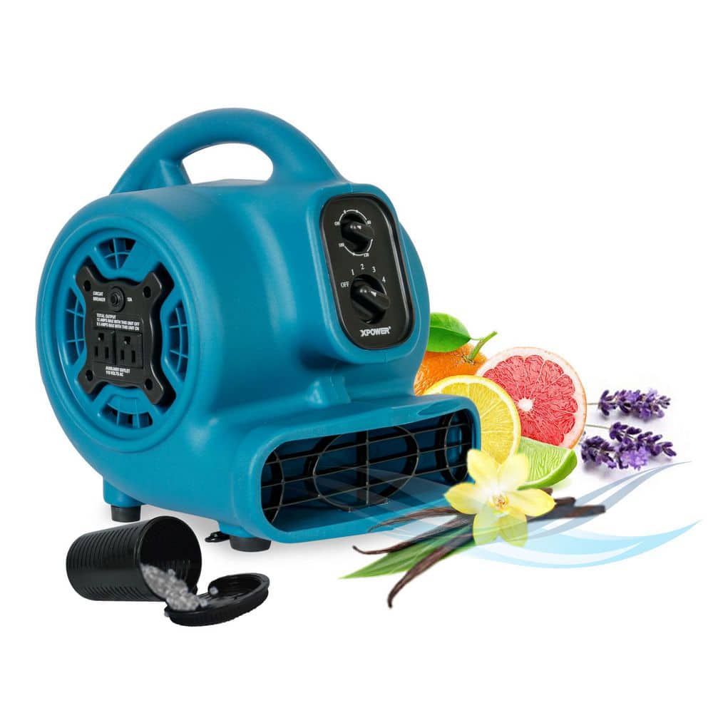 XPOWER Freshen Aire 800 CFM 4 Speeds Scented Air Mover Blower Fan with ...