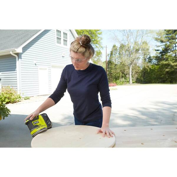 RYOBI ONE+ 18V Cordless 5 in. Random Orbit Sander with 2.0 Ah Battery ...