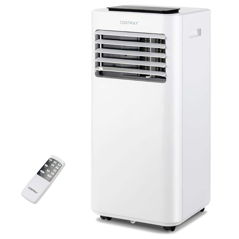 Costway 6000 BTU (DOE) Portable Air Conditioner Cools 350 sq. ft. with ...