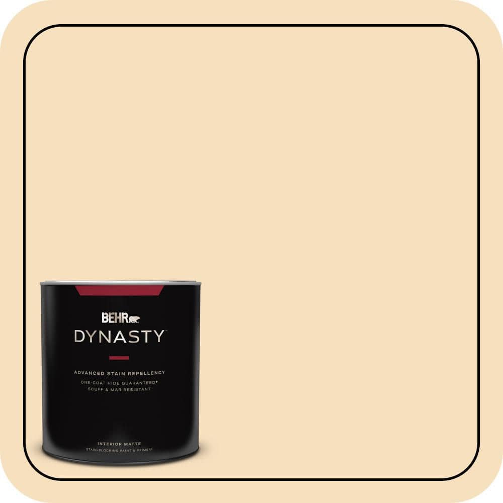 BEHR DYNASTY 1 qt. #310E-2 Stable Hay Matte Interior Stain-Blocking ...