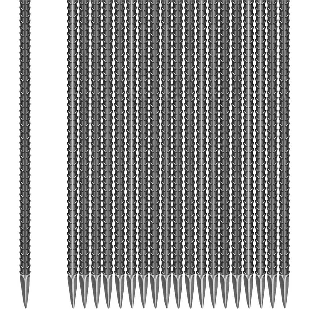 16 in. Galvanized Steel Garden Ground Stakes, Heavy Duty Rebar Anchors ...