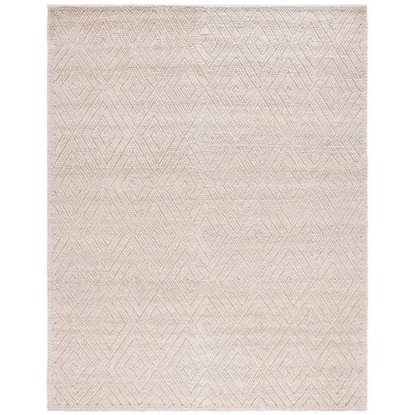 SAFAVIEH Natura 8 ft. x 10 ft. Beige Diamond Swirl Area Rug NAT127B-8 ...