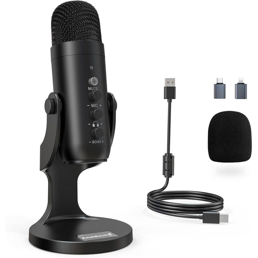 OBJLGEV USB Microphone Condenser PC Mic Plug and Play Gaming PS4 PS5 ...