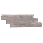 Novik Dry Stacked Stone 41-1/2 in. x 13-1/8 in. Limestone Vinyl Siding ...