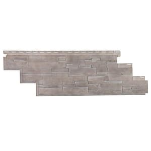 Novik Dry Stacked Stone 41-1/2 in. x 13-1/8 in. Travertine Vinyl Siding ...