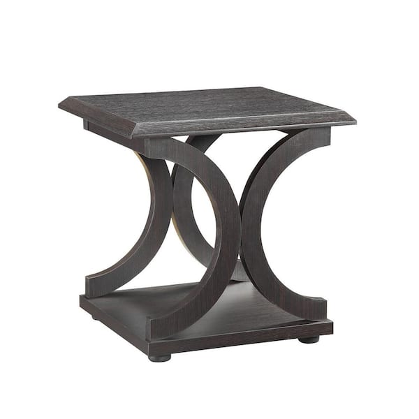 Coaster Cappuccino C-Shaped End Table 703147 - The Home Depot