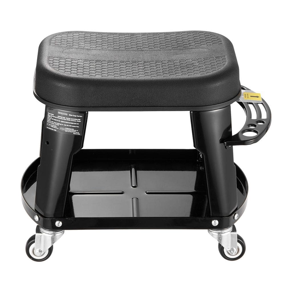 SKYSHALO Mechanic Stool, 300 lbs. Capacity Garage Seat/Work Stool with ...
