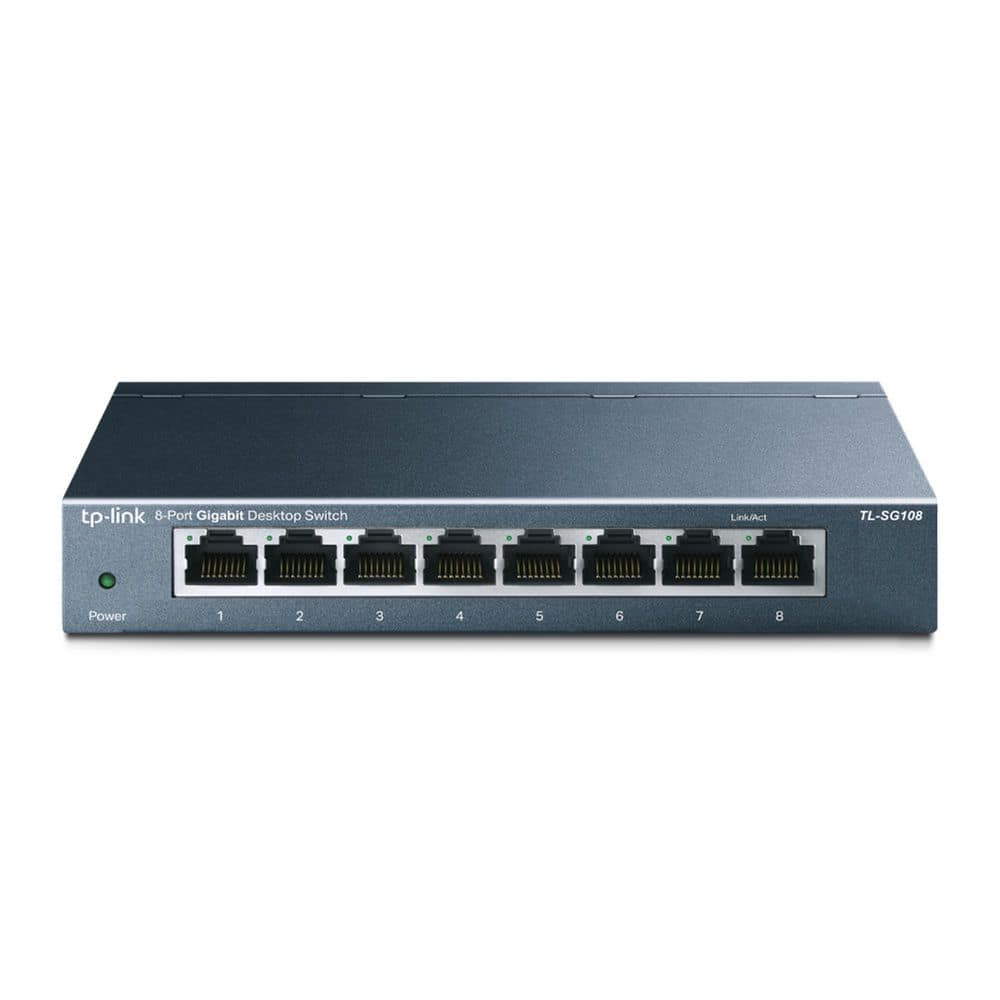 TP-LINK 8 Port Ethernet Splitter with Plug and Play, Metal Design ...