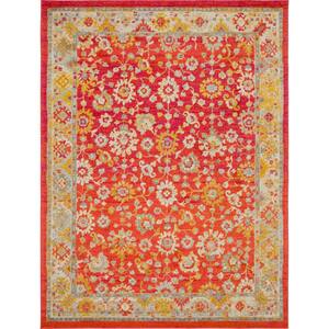 Unique Loom Penrose Krystle Rust Red 8 ft. x 8 ft. Square Rug 3143489 ...