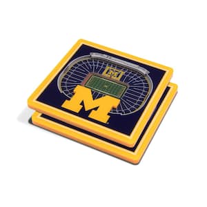 YouTheFan NCAA Michigan Wolverines 3D StadiumViews Coasters 7015088