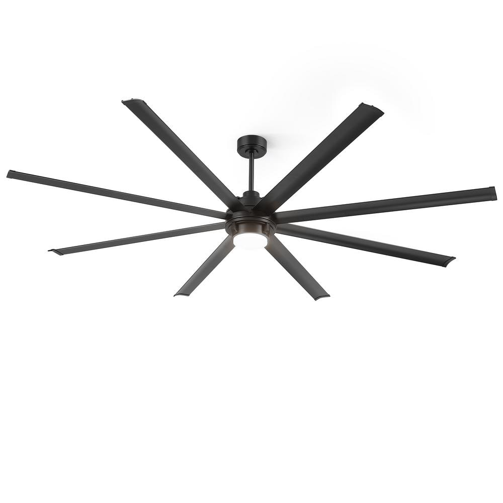 HINNIXY 96 in. Indoor/Outdoor Matte Black Downrod and Angled Mount ...
