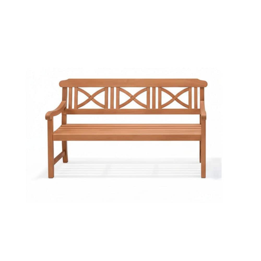 Amazonia Palma Solid Wood 100% FSC Patio Bench 1SOFTBENCH - The Home Depot