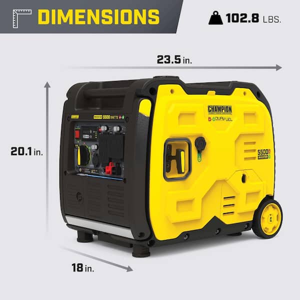 Champion Power Equipment 5500/4000-Watt Electric Start Gasoline and ... Champion Power Equipment 5500/4000-Watt Electric Start Gasoline and ...