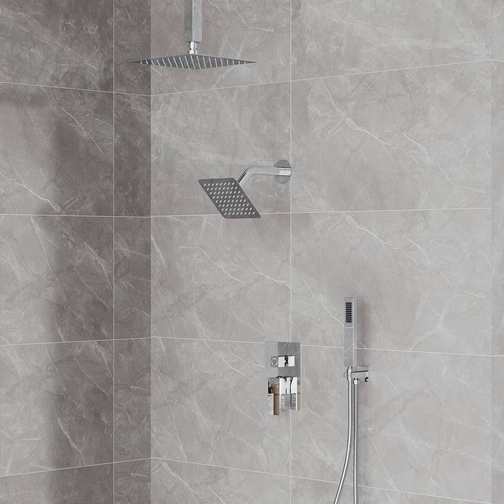 Have a question about EVERSTEIN Single Handle 3-Spray Patterns Square Wall Mount Shower Faucet ...