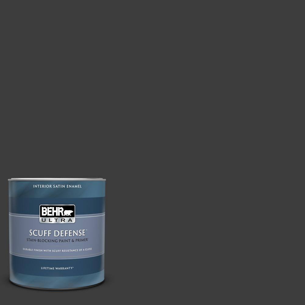 BEHR ULTRA 1 qt. #MQ5-05 Limousine Leather Extra Durable Satin Enamel ...