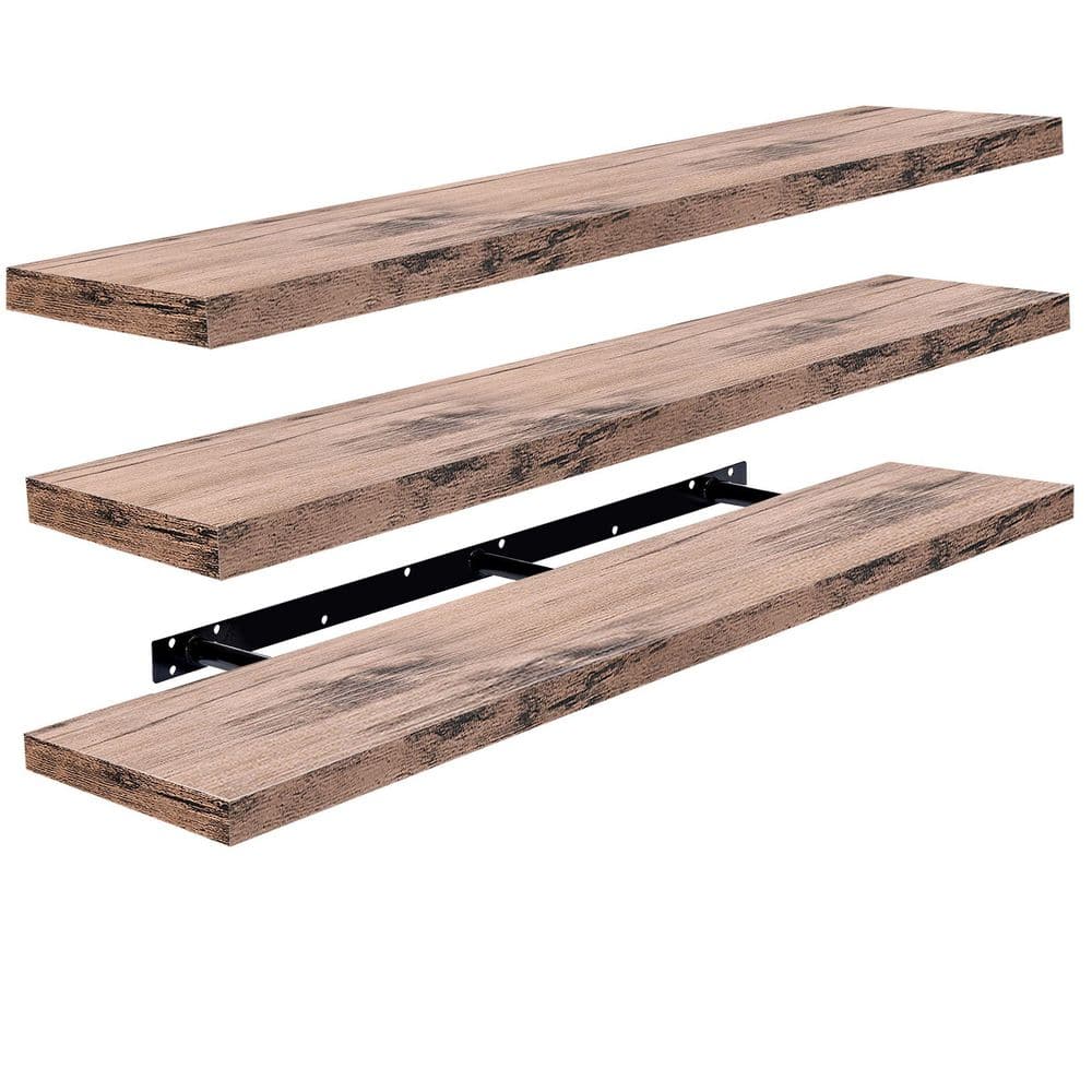 Sorbus Floating Shelves for Wall - Extra-Long Shelves (3-Pack), 55 in ...