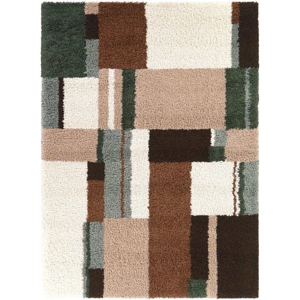 Beckman Brown 7 ft. 10 in. x 10 ft. Geometric Area Rug 52413264.240305. ...