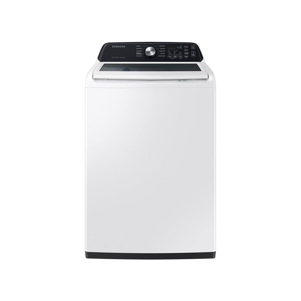 Samsung 4.7 cu. ft. Large Capacity Top Load Washer in White/Black with ...