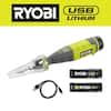 RYOBI USB Lithium Soldering Pen Kit with 2.0 Ah Battery, Charging Cable ...