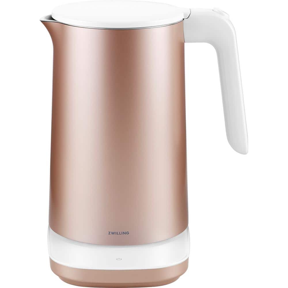 ZWILLING Enfinigy 1.5-L, 6-cups Rose Gold Corded Electric Kettle with ...