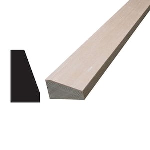 Alexandria Moulding WM 142 1/4 in. D x 3/4 in. W. x 96 in. L Oak Wood ...