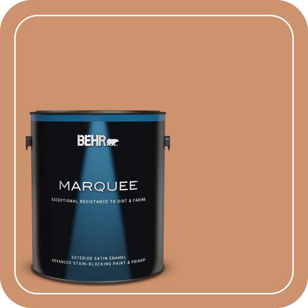 BEHR MARQUEE 1 gal. #MQ4-37 Ferrous Satin Enamel Exterior Paint ...