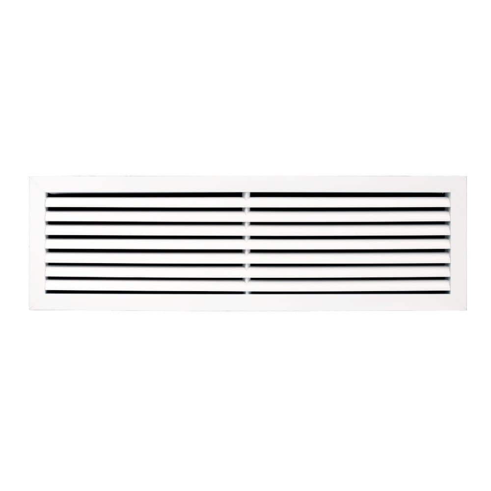 ACLAMINAIRE 30 in. x 6 in. Aluminum Return Air Grille in White L-RA ...