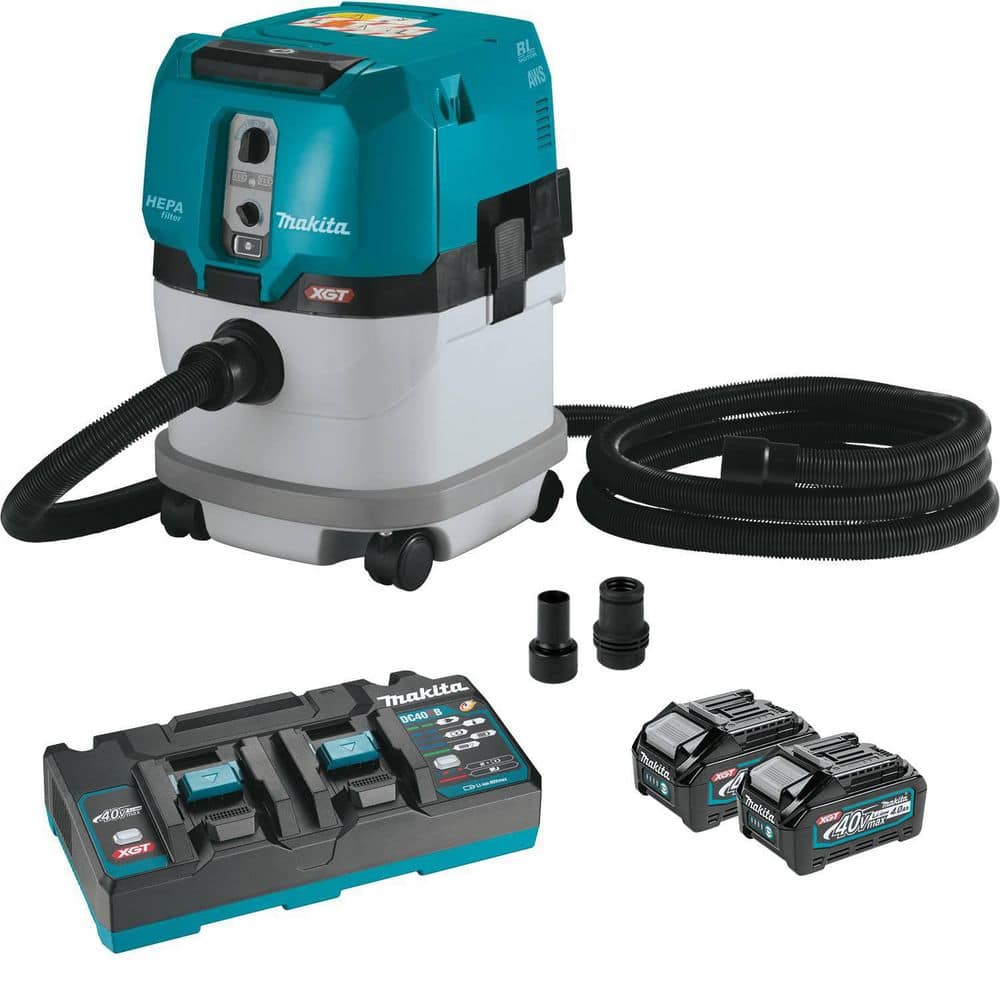Makita 40V max XGT Brushless Cordless 4 Gallon HEPA Filter Dry Dust ...