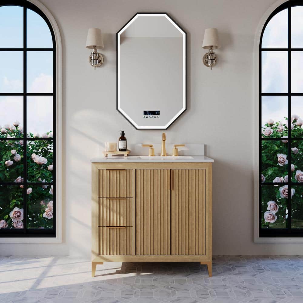 Ancerre Designs Turlington 36 in. W Single Sink Freestanding Bath ...