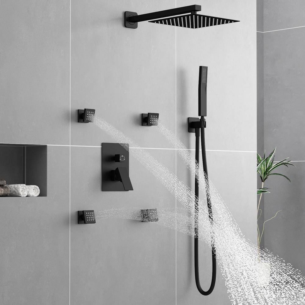 Kingdely Single-Handle 3-Spray Shower Faucet Handheld Shower Combo Kit ...