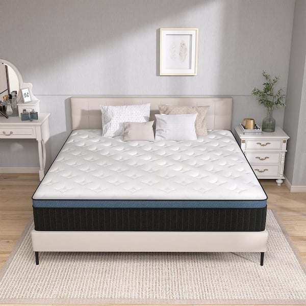CHEVNI Breathable Full Medium Memory Foam 14 in. Bed-in-a-Box Mattress ...