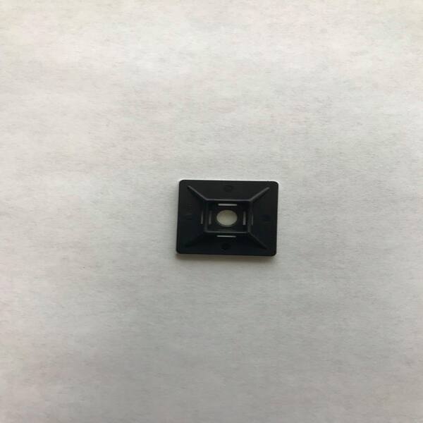 Commercial Electric 1 in. x 1 in. UV Black Cable Tie Mount Pad (100 ...
