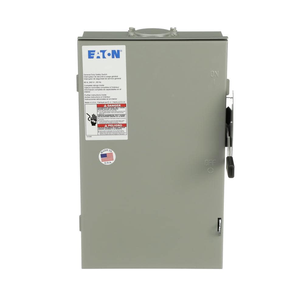 Eaton General Duty 60 Amp Non-Fusible Outdoor Safety Switch DG222URB ...