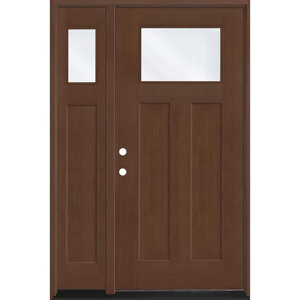 Steves & Sons Regency 53 in. x 80 in. 1/4 TopL Clear Glass RHIS ...