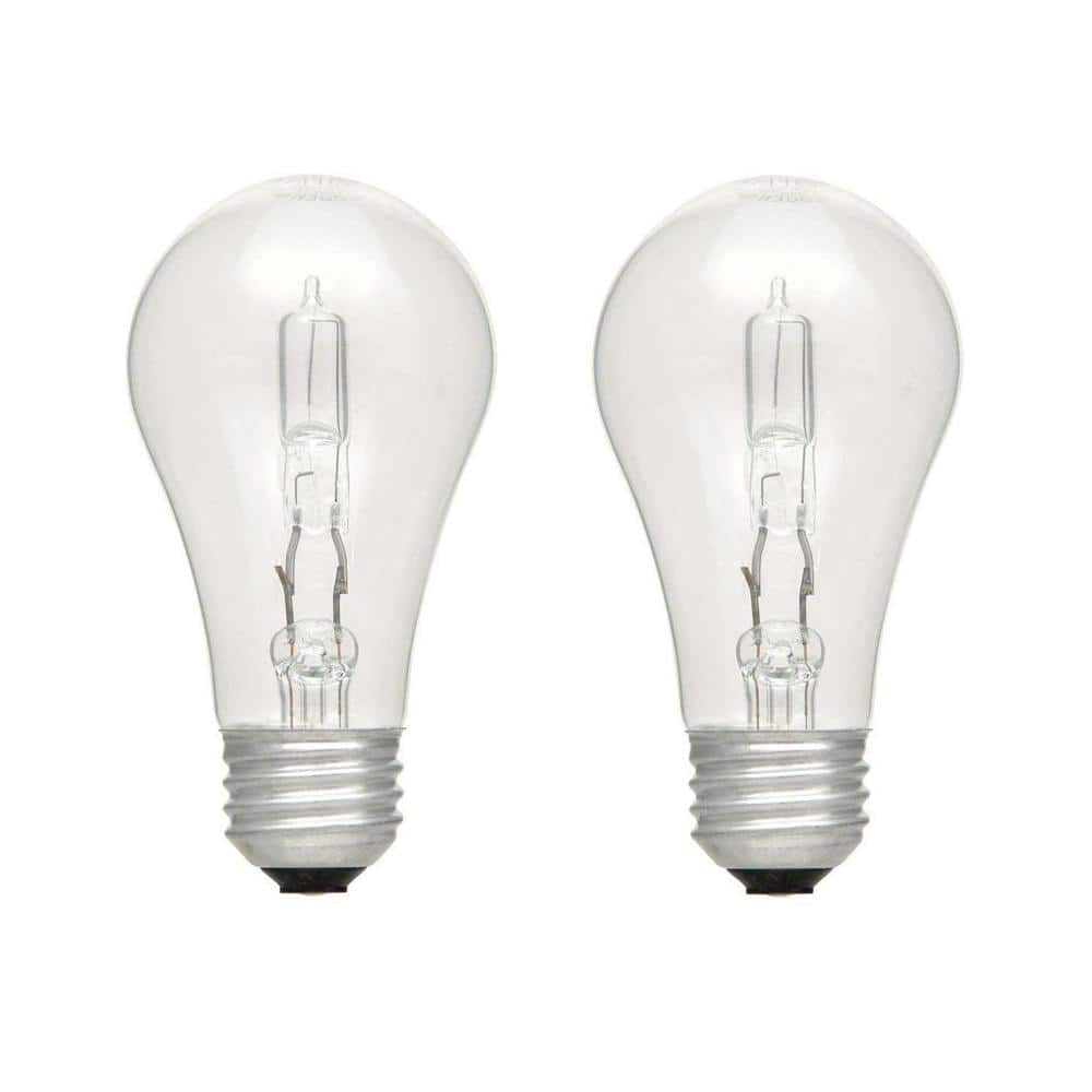 EcoSmart 100-Watt Equivalent A19 Dimmable Soft White Clear Halogen ...