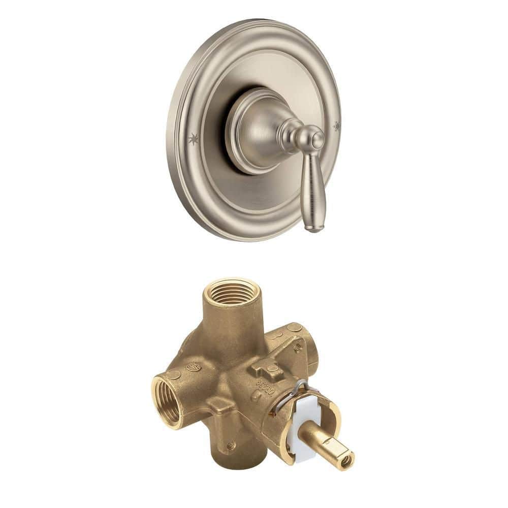 MOEN Brantford Posi-Temp Valve Trim Kit and Rough-In Valve, 1/2 in. IPS ...