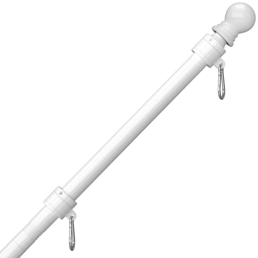 Misopily Upgraded Series 1 in. Adjustable Stainless Steel Flag Pole Kit ...